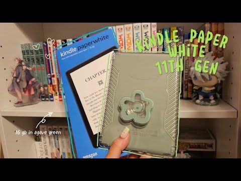 🌻kindle paperwhite 11th gen '23 aesthetic unboxing | romance, manga & manhwa avid reader