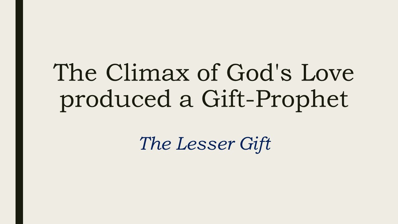 The Climax of God's Love produced a Gift-Prophet - Bro Kudakwashe ...
