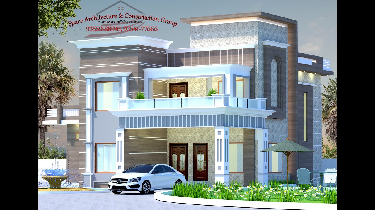 House Design 3D | 2550 Sqft | 5 BHK | Modern Design | Terrace Garden ...