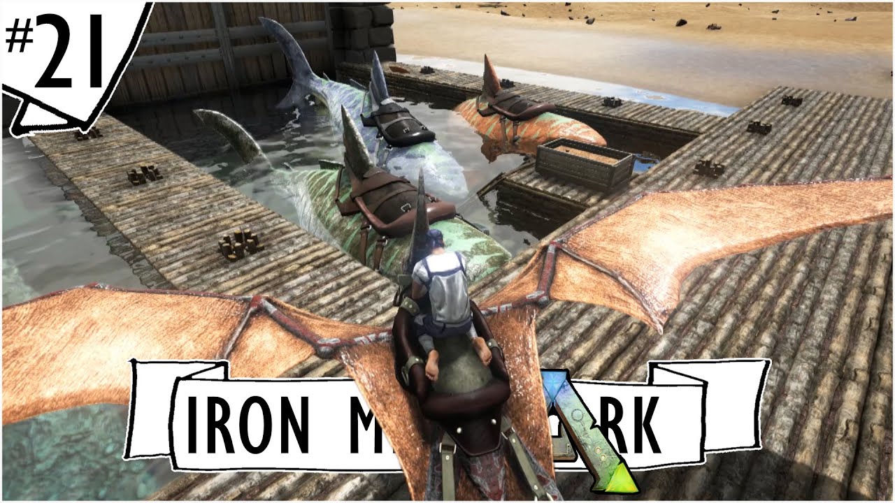 Ark: Survival Evolved :: Ep. 21 :: Building a Naval Base :: Shark Pen ...