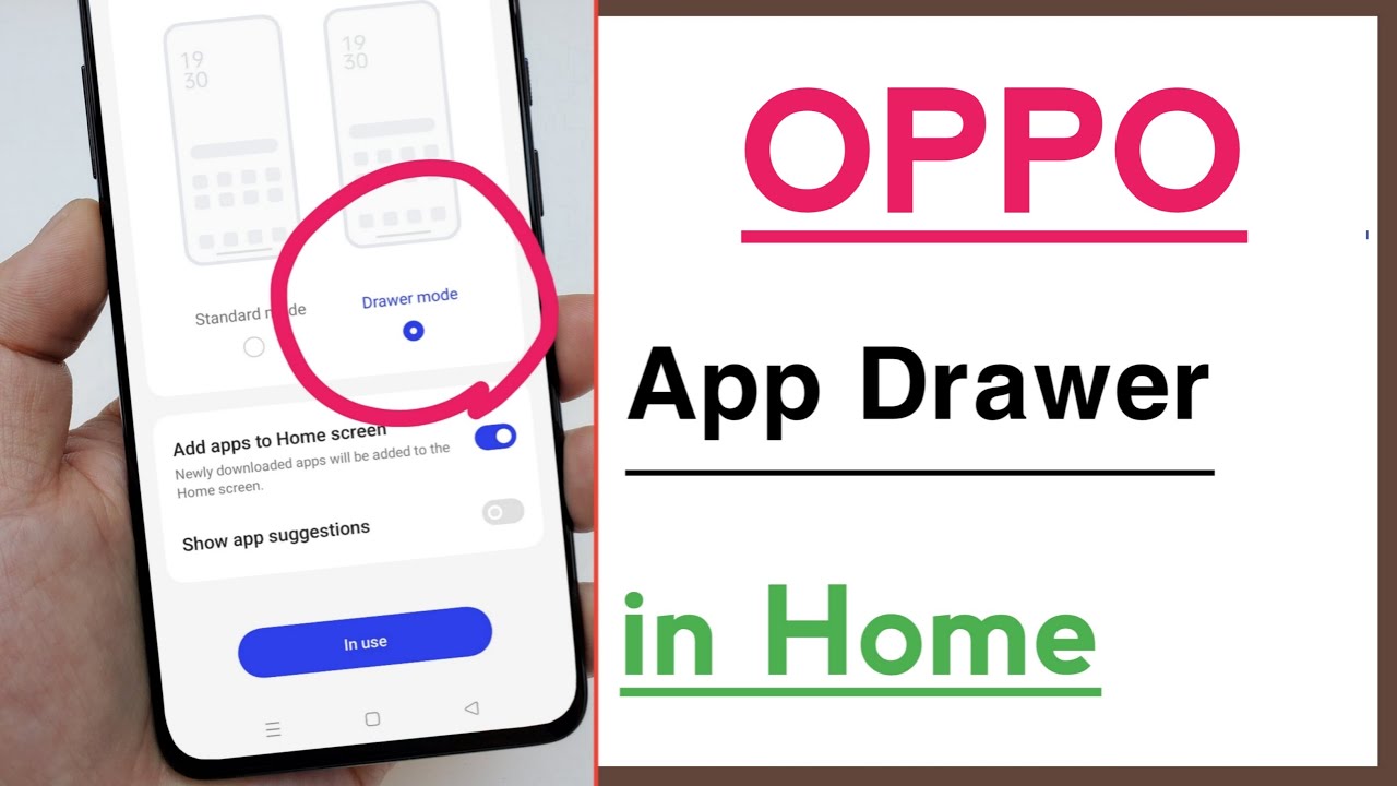 OPPO App Drawer in Home Screen 2024 - YouTube