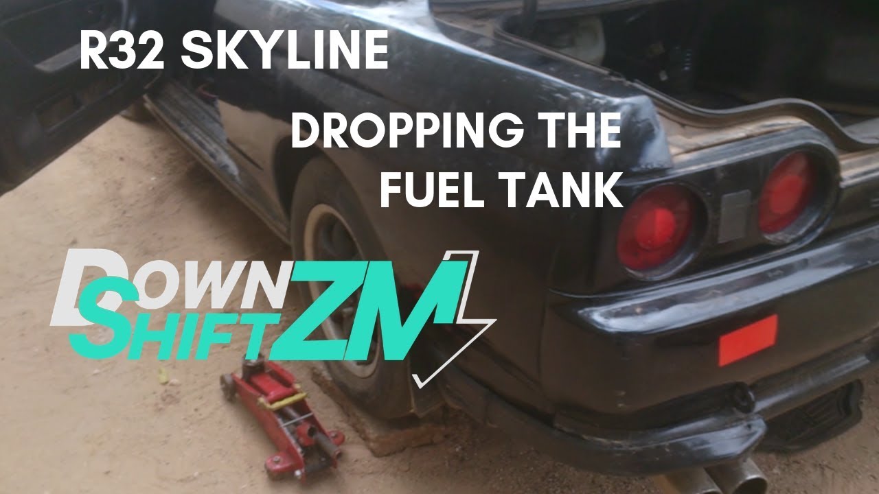 R32 SKYLINE: Dropping The Fuel Tank - YouTube