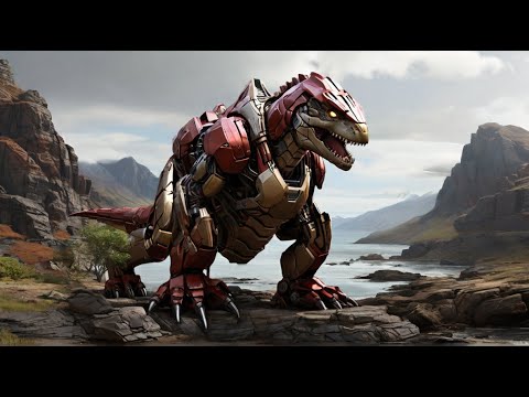 Iron Man T-Rex Dinosaurs Super Hero (Tyrannosaurus) - YouTube