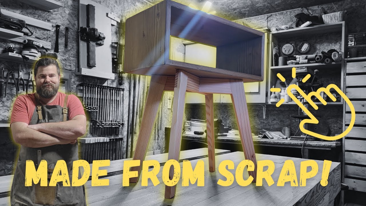 Turn scrap Wood into modern Table! - YouTube