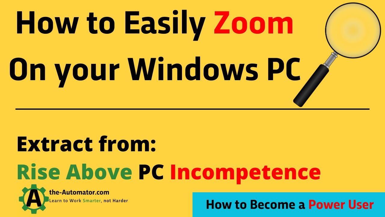 Rising Above PC Incompetence Windows Plus and Minus - YouTube