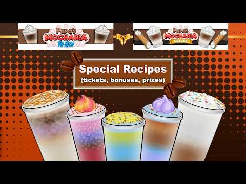 Papa's Mocharia Deluxe, To Go | Special Recipes - order tickets, bonuses, Papaccinos, special prizes