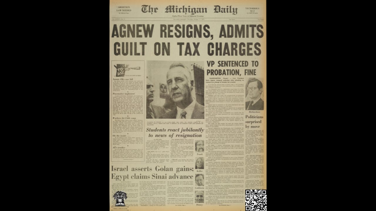 #OnThisDate October 10, 1973 - A Political Crisis - YouTube