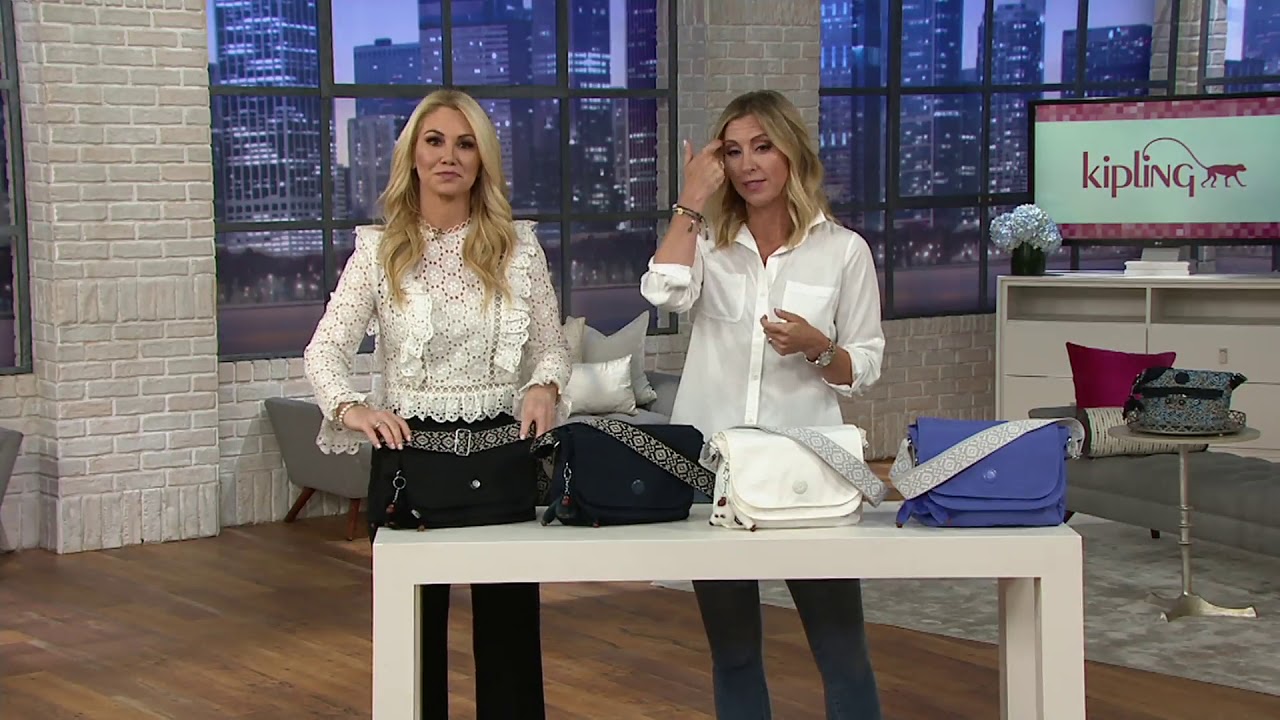 Kipling Nylon Crossbody Handbag with Novelty Strap - Brooklyn on QVC ...
