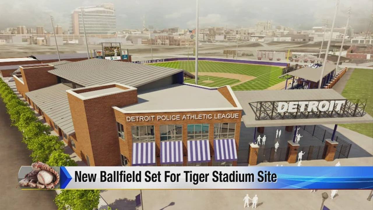 New ballfield set for Tiger Stadium site - YouTube