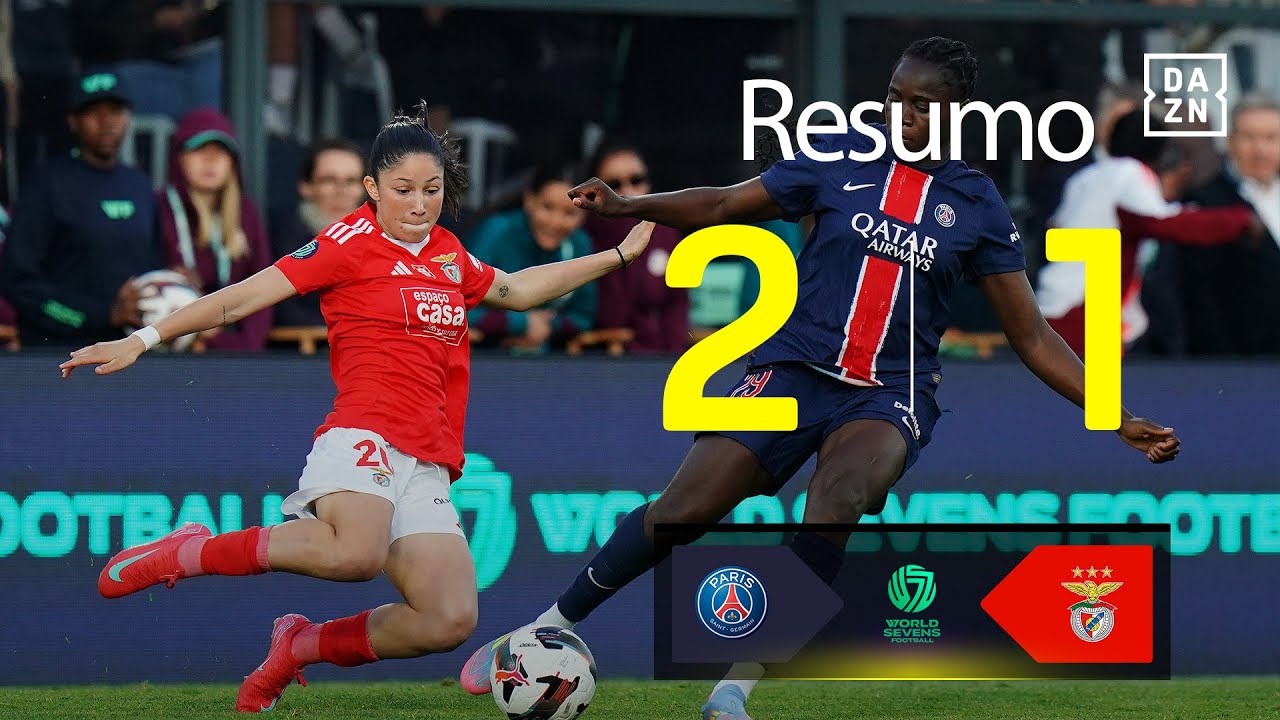 Resumo | PSG 2-1 Benfica | World Sevens Football - YouTube