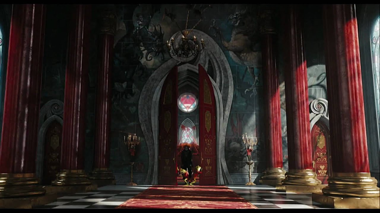 Alice In Wonderland Tim Burton Red Queen Castle Beautiful New Alice In