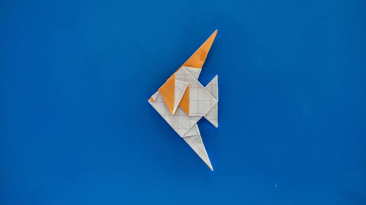 Origami Angelfish Easy Step By Step - YouTube