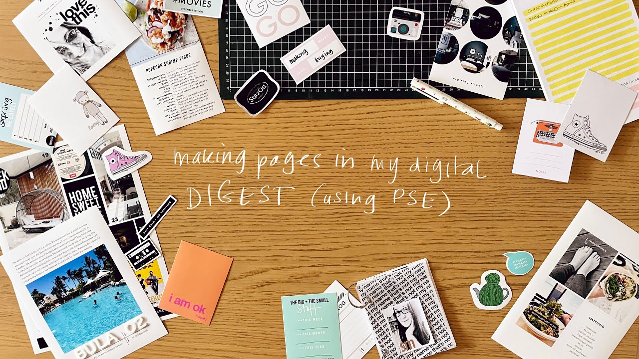 Making Pages in my Digital Journal using Photoshop Elements - YouTube