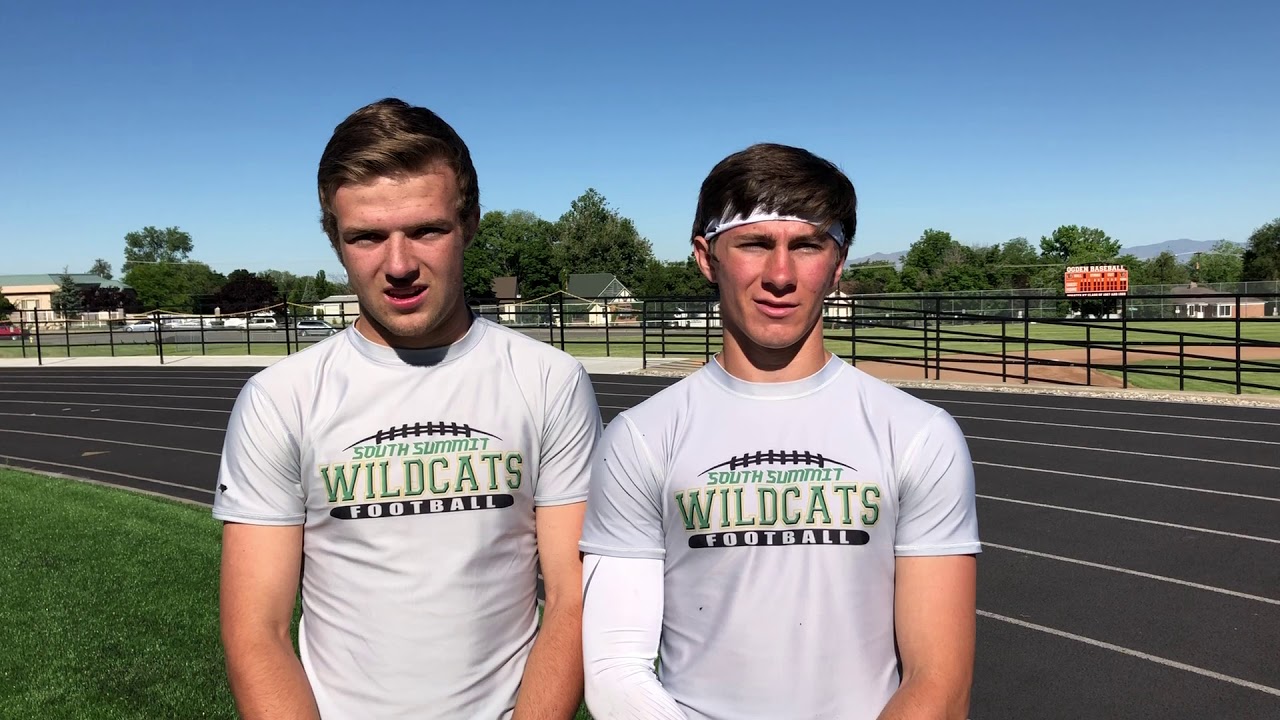 South Summit High School football 2018, Kael Atkinson and Jared Dansie ...