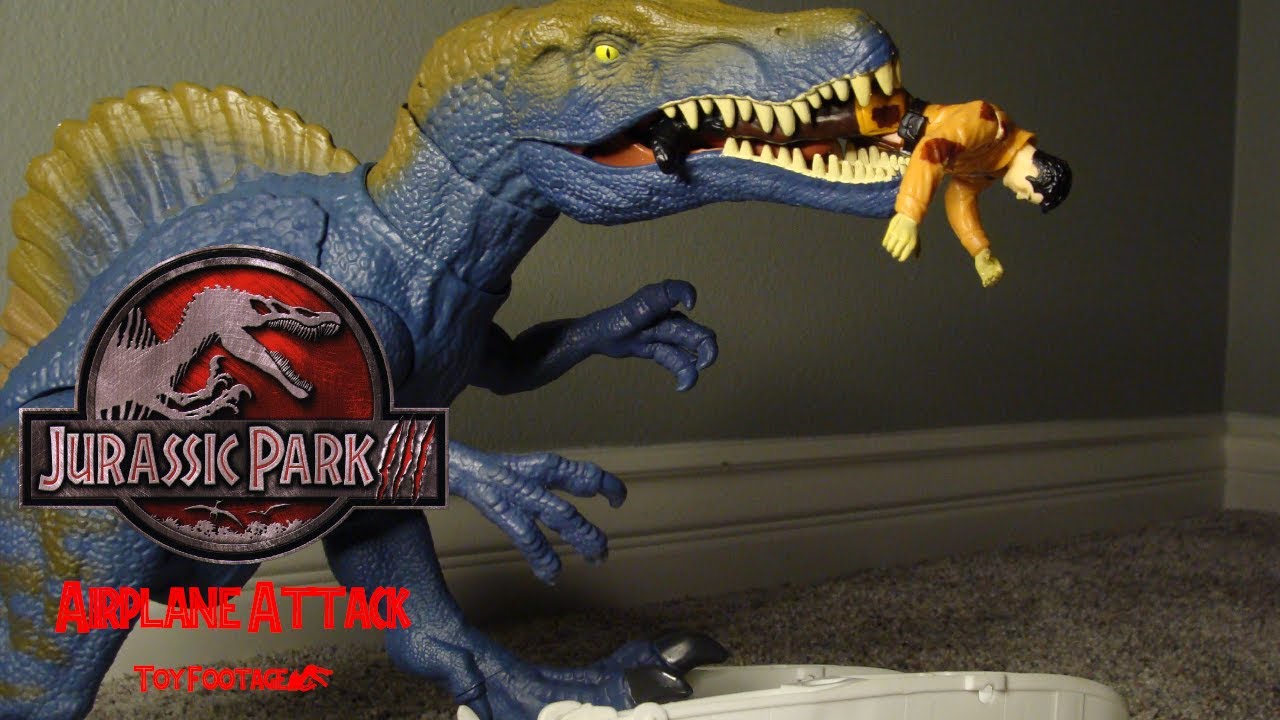 Jurassic Park III - Airplane Attack *Toy Footage* - YouTube