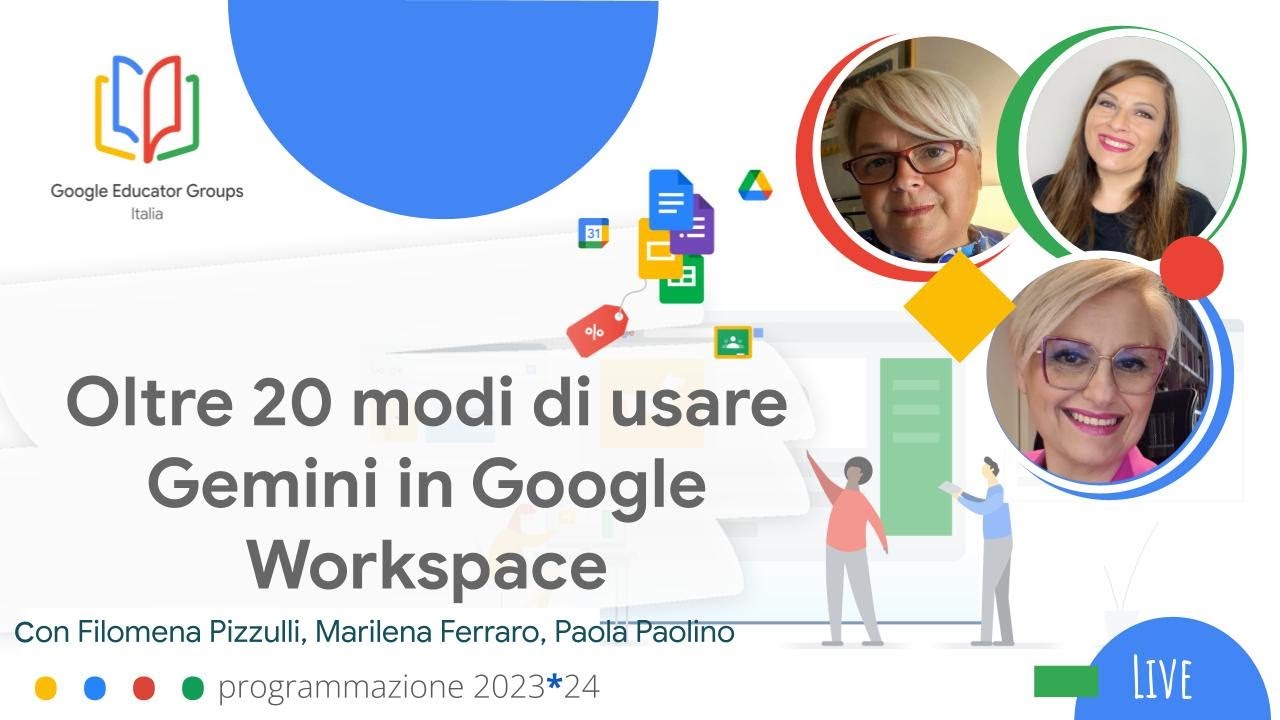 Oltre 20 modi di usare Gemini in Google Workspace - YouTube