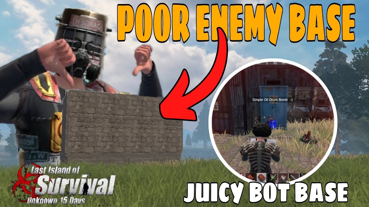 This bot base is better than of enemy base in Last Island of Survival ...