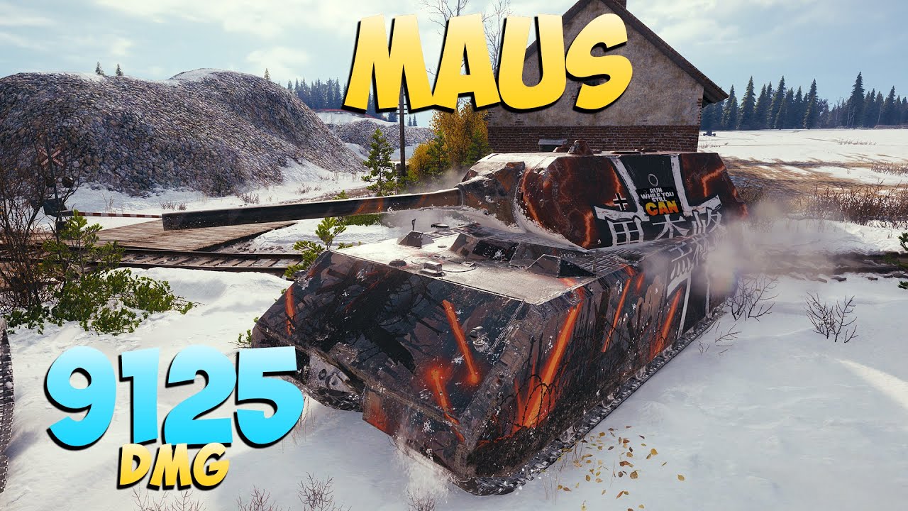 Maus - 4 Kills 9.1K DMG - Mouse love! - World Of Tanks - YouTube
