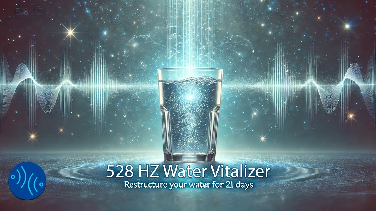 528 Hz Water Vitalizer | Restructure Your Water for 21 Days | Powerful ...