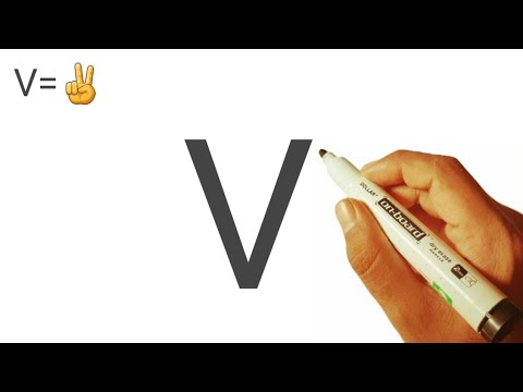 How to draw Victory ️hand sign from letter V - YouTube