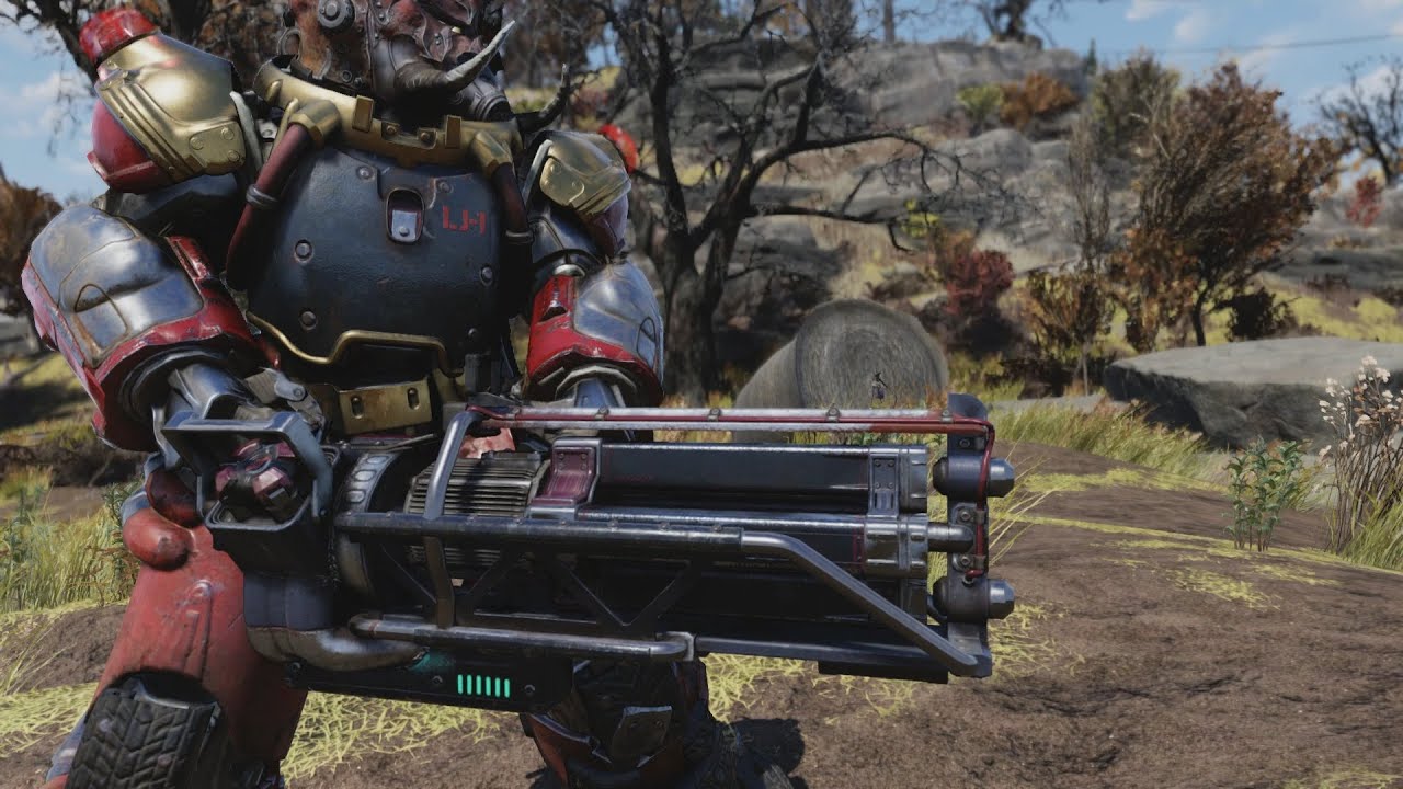 FALLOUT 76 WEAPON SPOTLIGHT: VAMPIRES FIRE RATE ULTRACITE GATLING LASER ...