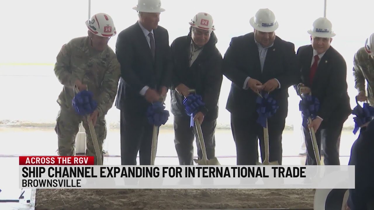 Ship channel expanding for international trade - YouTube