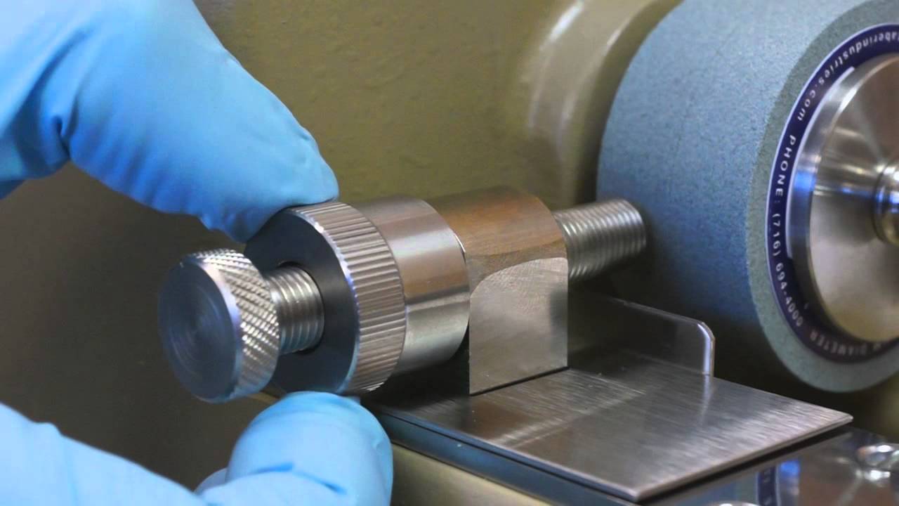 Refacing TABER Abrading Wheels with Model 250 Wheel Refacer - YouTube