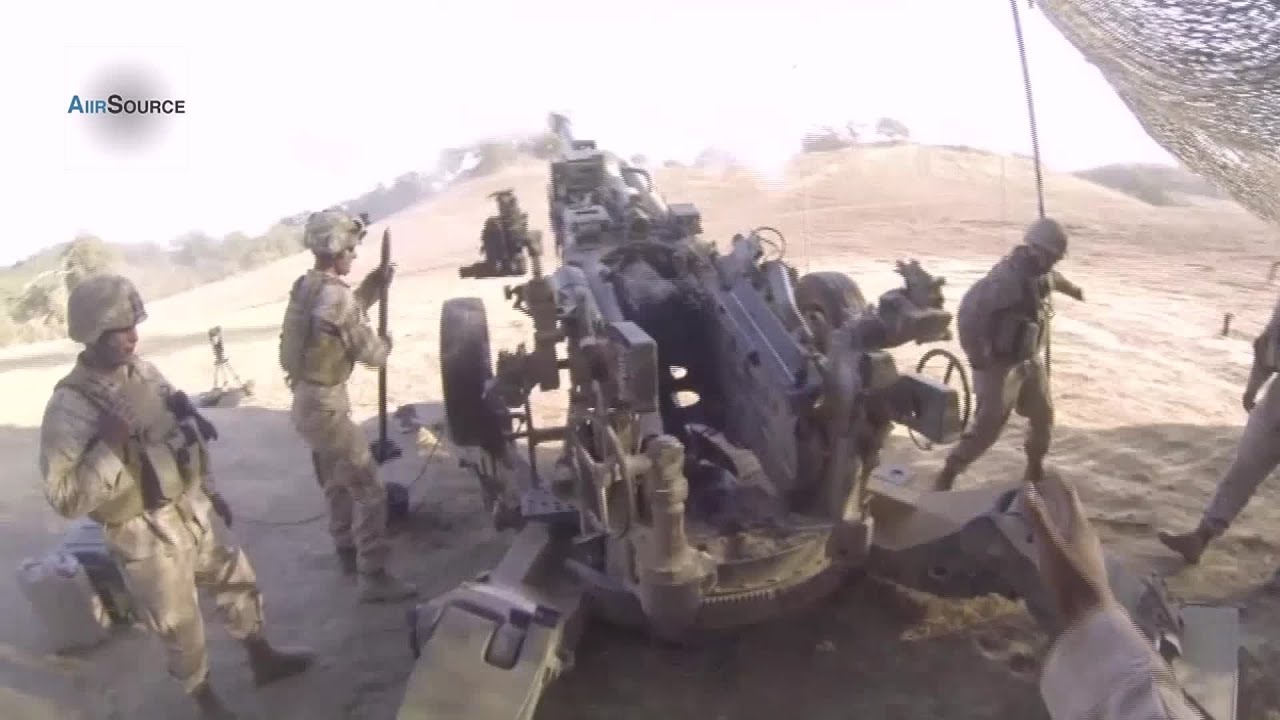 Soldier's POV - M777 Howitzer Cannon Cockers During Live Fire Exercise ...