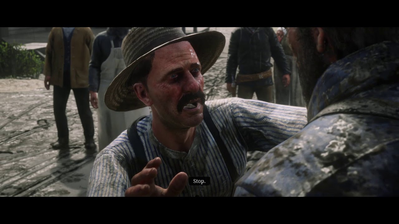 Red dead redemption 2 : bar fighting - YouTube