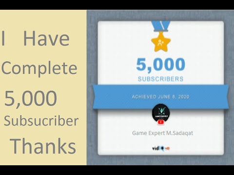 I have Complete 5000\5k subscribers - YouTube