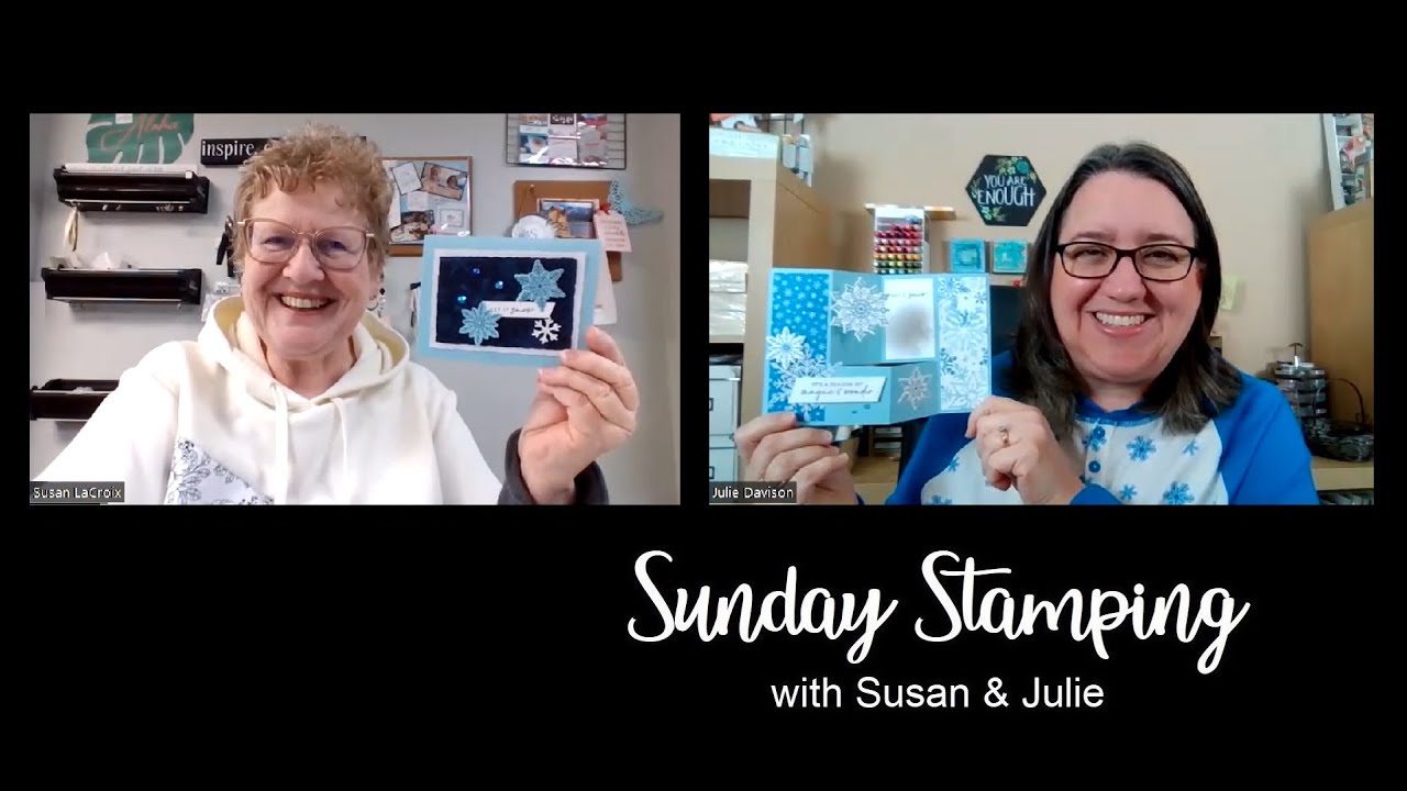 Sunday Stamping Ep 78: Stampin’ Up! Joyful Flurry Projects | Z-Fold ...