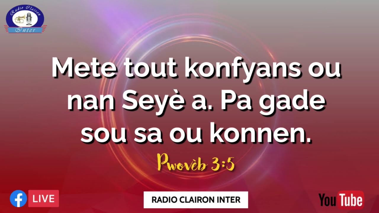 SUNDAY SCHOOL NMCN /RADIO CLAIRON INTER PROF PAULETTE EXIL 4/ 13 / 2025 ...