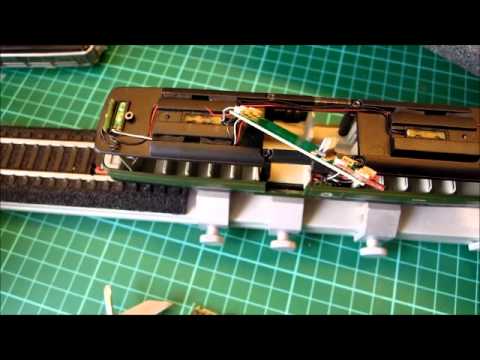 DCC chip fitting for Heljan Railbus - YouTube