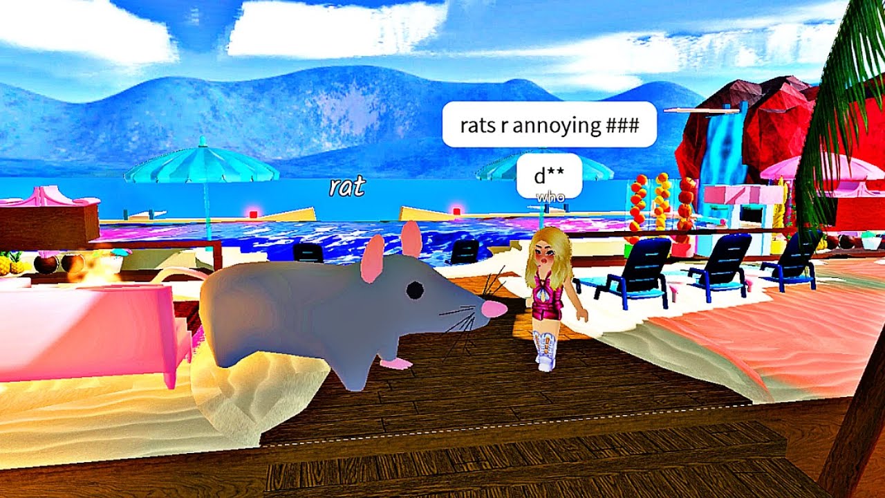 playing sunset island as a rat in royale high *controversial* || roblox ...