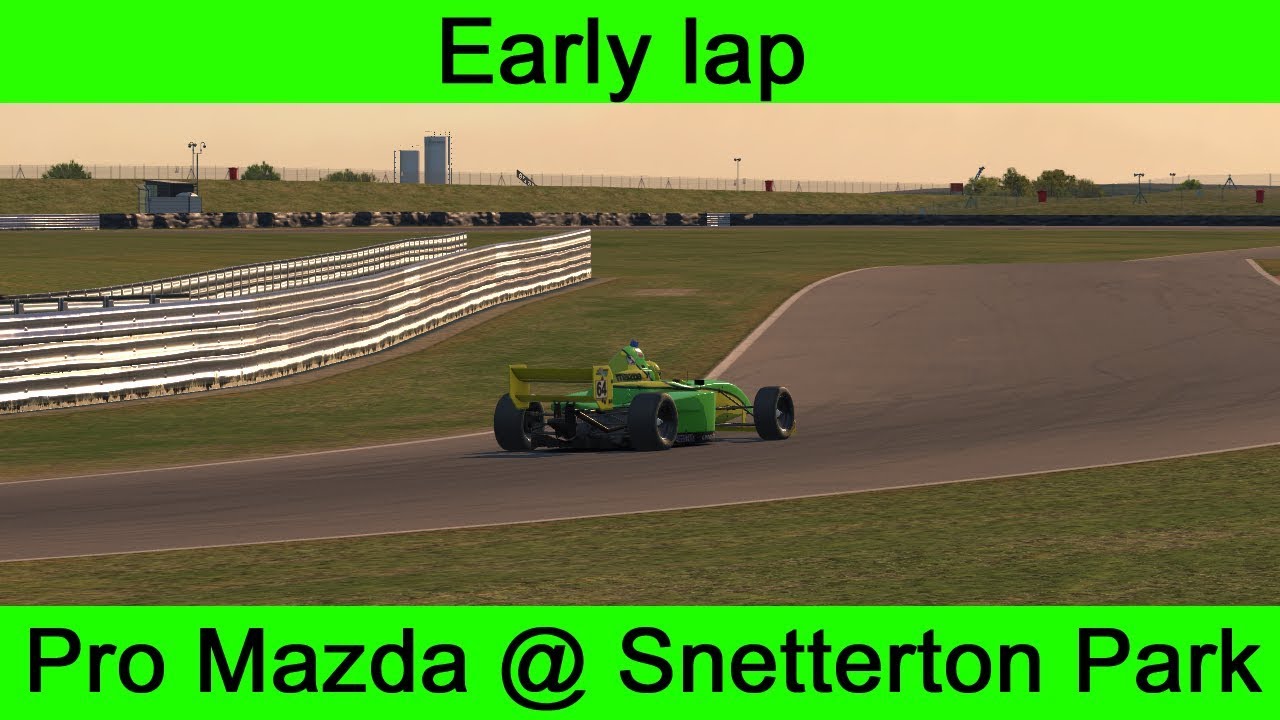 Early lap. Pro Mazda @ Snetterton Park. - YouTube