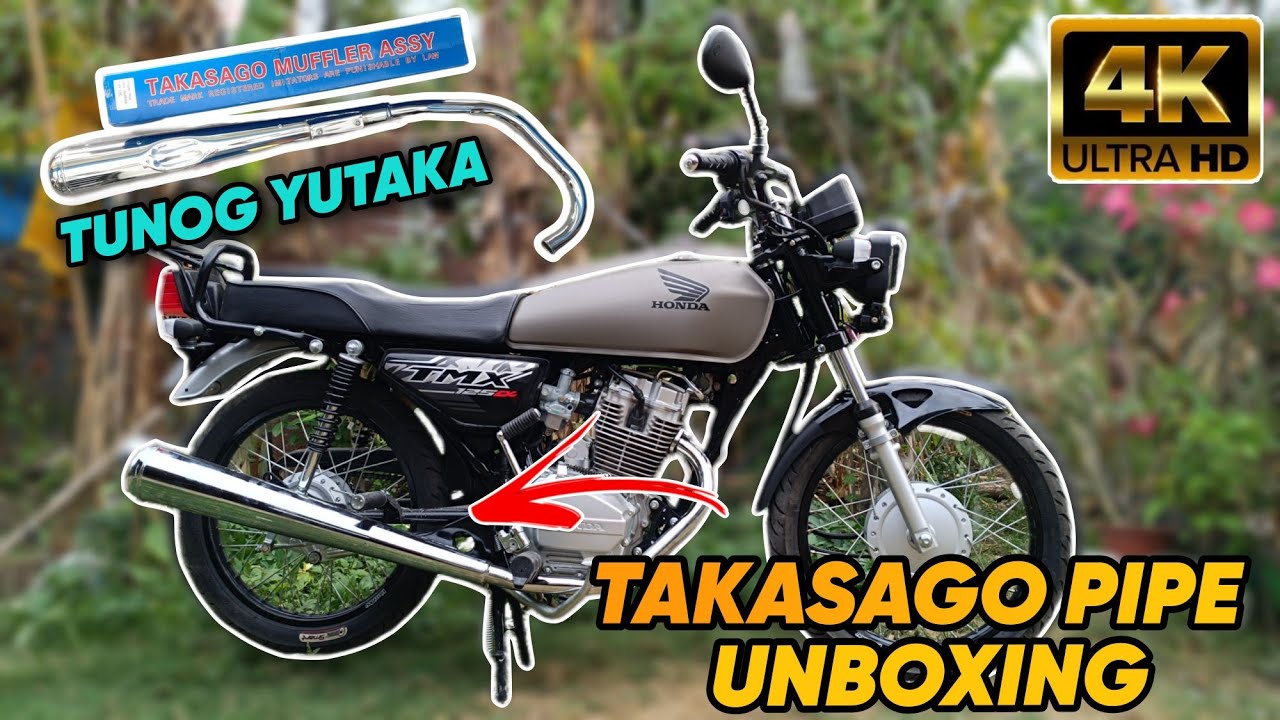 TAKASAGO Pipe for Honda TMX 125 Alpha - Unboxing/Quick Review and Sound ...