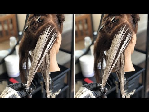 Balayage Tutorial: 2 Ways to Paint Balayage Hair Color on the hairline ...