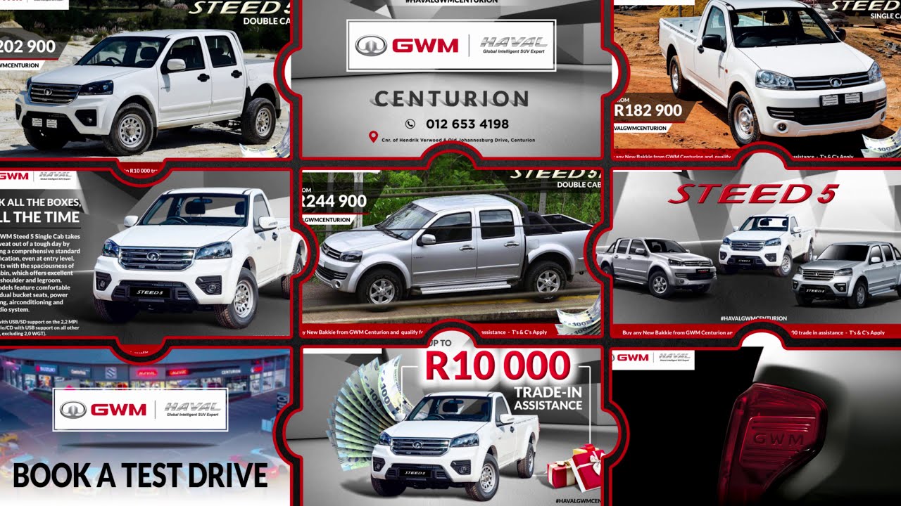 Welcome to GWM Centurion || New Bakkies || Steed 5 - YouTube