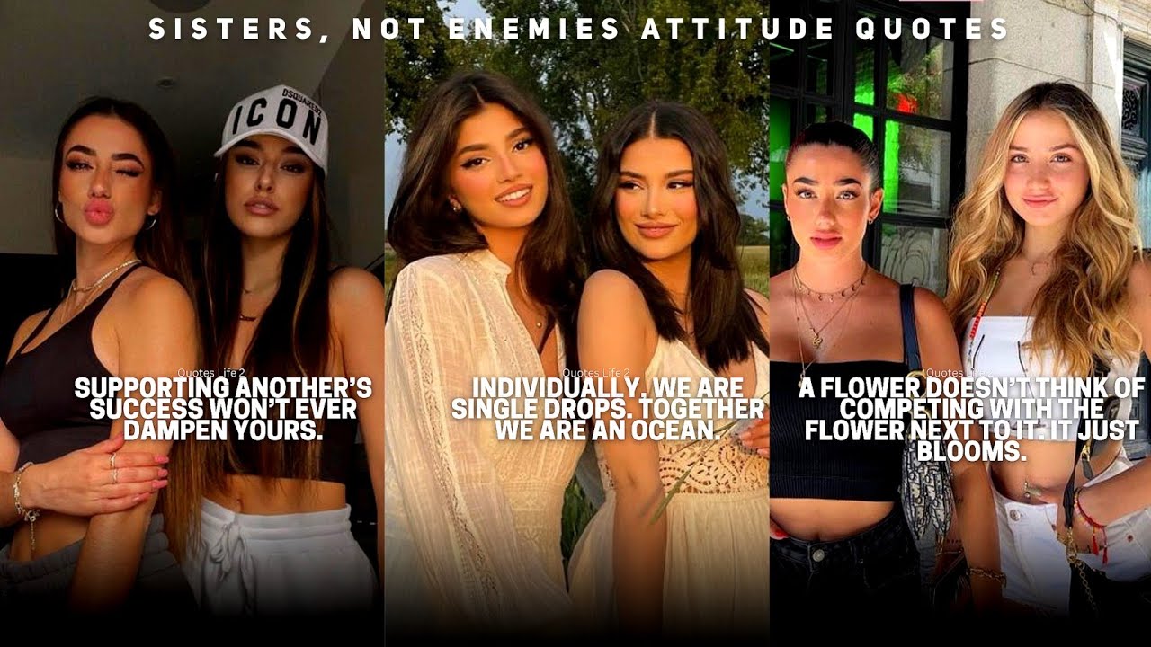 Sister's, Not Enemies 😎Attitude Quotes for Girls | Quotes Life 2 - YouTube