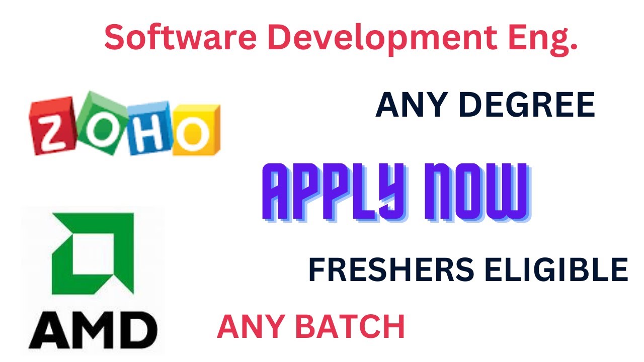 Zoho Amd Off-Campus Drive | OFF-CAMPUS JOB | APPLY NOW🔥 - YouTube