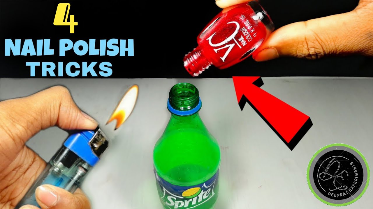 4 Amazing Nail Polish Tricks || Easy Science Experiments With Nail ...