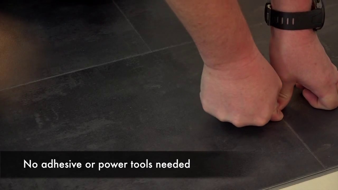 Luxury Vinyl Tiles (LVT) - Click System - YouTube
