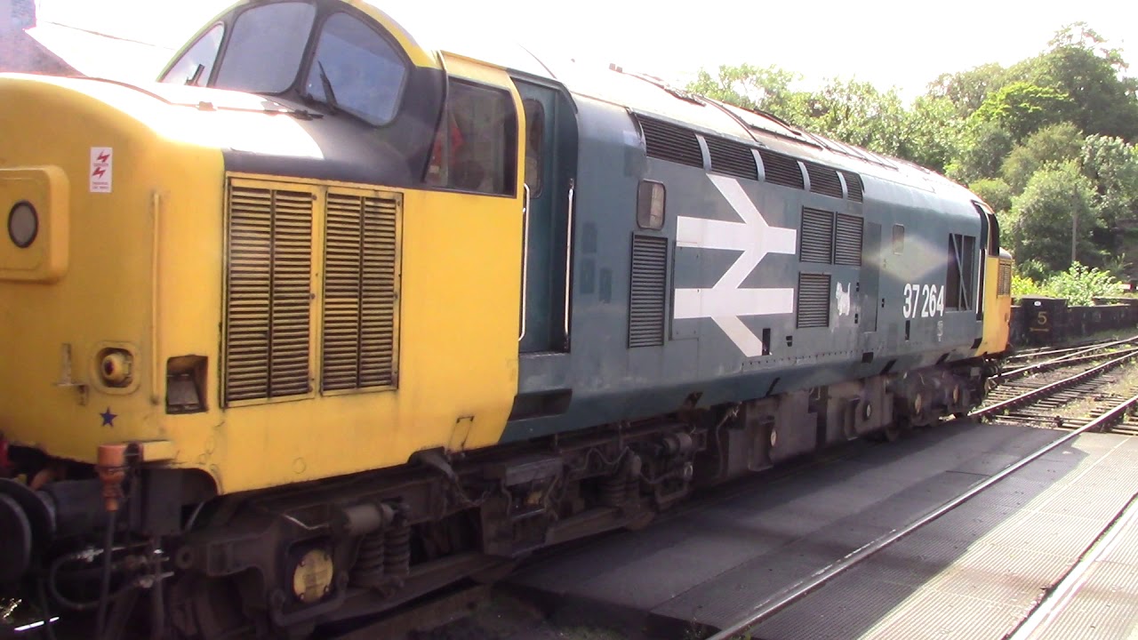 NYMR Class 37264 Grosmont to Pickering on departure - 19th August 2019 ...