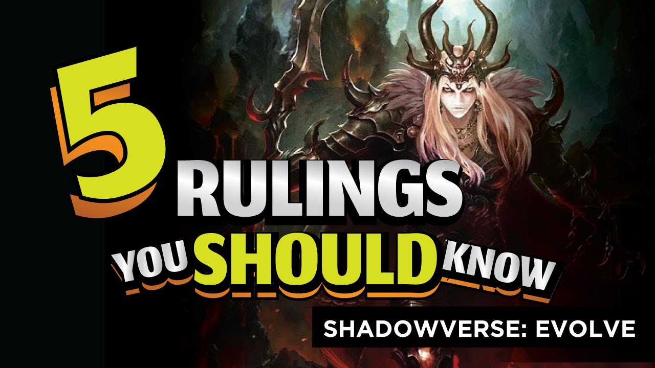 Shadowverse Evolve: Meta Interactions and Rulings To Know! - YouTube