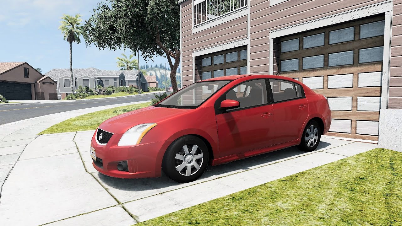 BeamNG.drive - Nissan Sentra 2.0 (B16) 2009 - Car Show Test Drive Crash ...