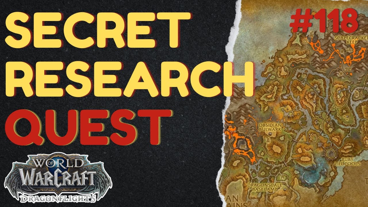 Secret Research | [QUEST] | [THE WAKING SHORES] | WoW Dragonflight | ID: 69899 - YouTube