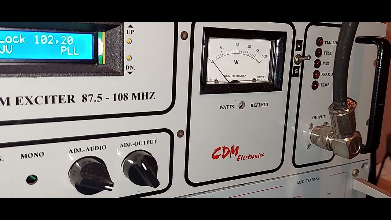 TEST FM EXCITER 50W MITSOULASFM - YouTube