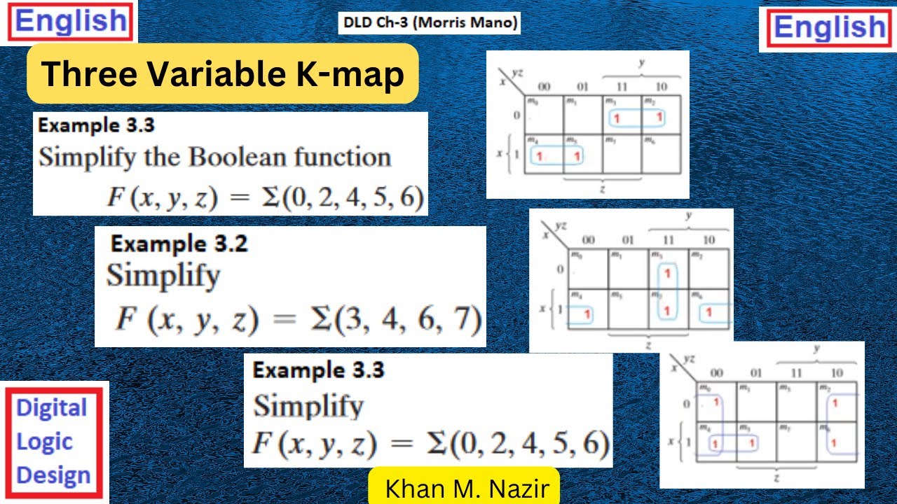 K map (Karnaugh Map) Explained || Examples 3.1 || Example 3.2 ...