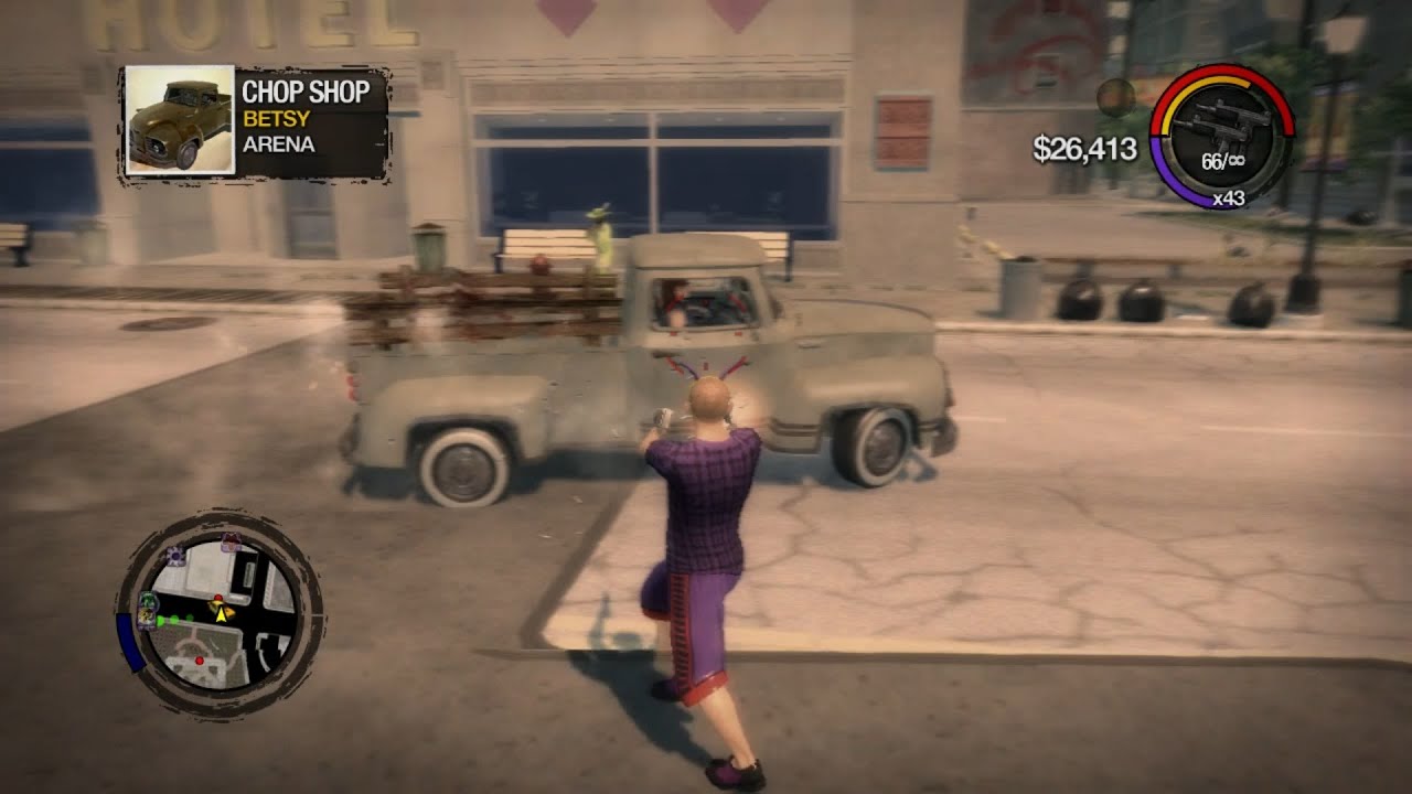 Saints Row 2 - PS3 - Chop Shop - Apartments Cars 1-6 (Blind, Hardcore Difficulty) - YouTube