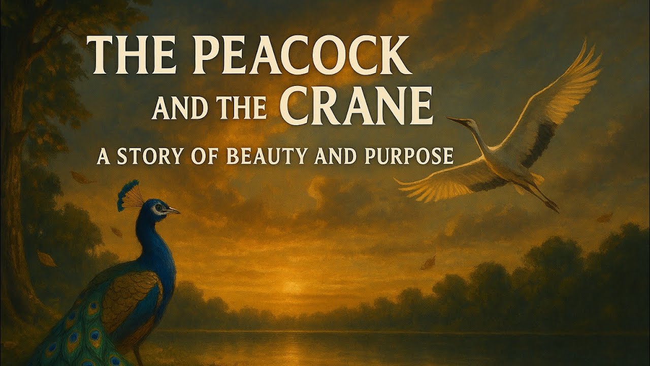 The Peacock and the Crane | A Beautiful Moral Story for All Ages 🕊️ 🌳 ...